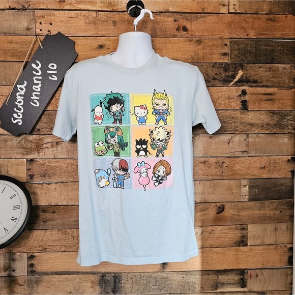 box lunch | Shirts | Boxlunch Mens Sky Powder Blue My Hero Academia ...